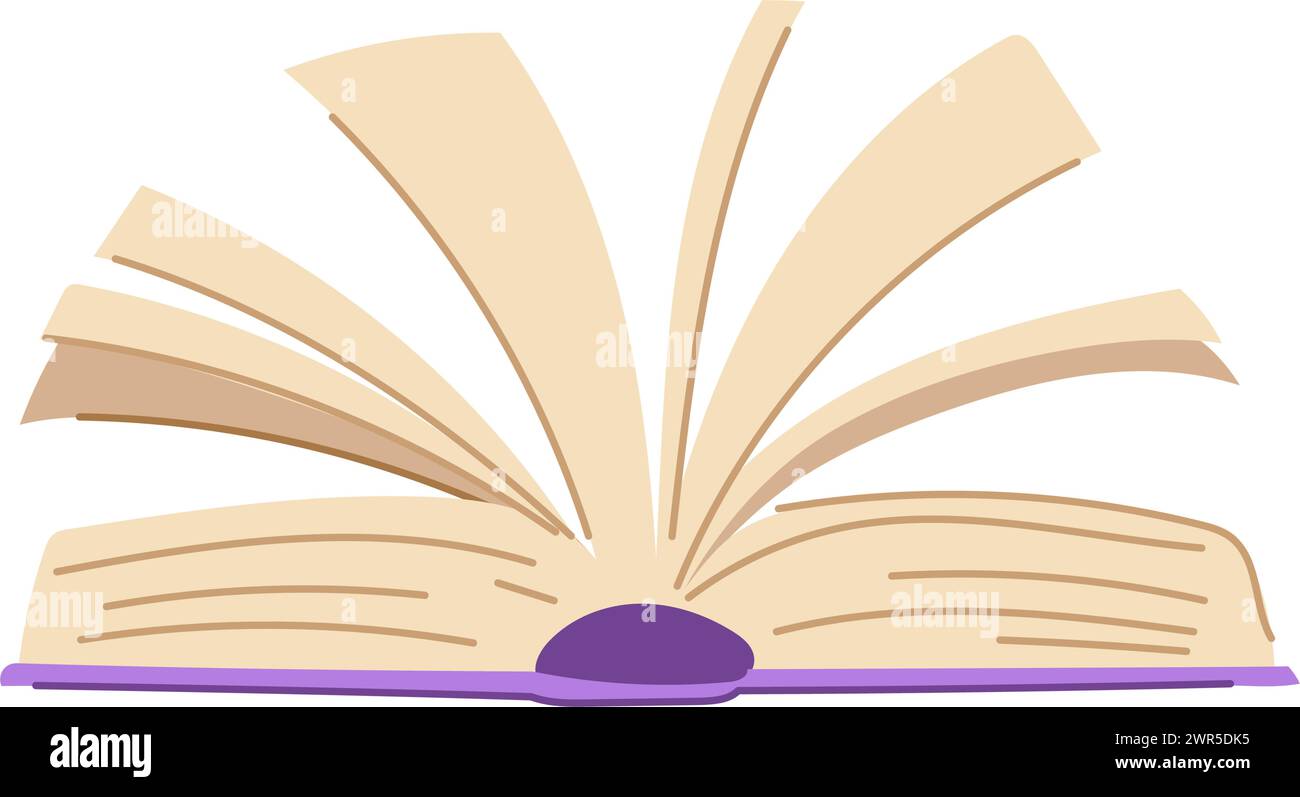 text book open cartoon vector illustration Stock Vector Image & Art - Alamy