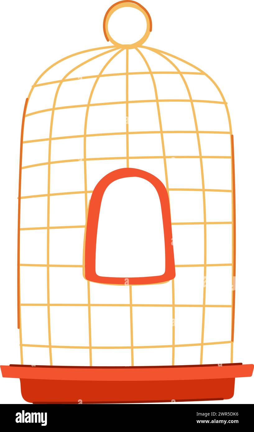 prison bird cage cartoon vector illustration Stock Vector Image & Art ...