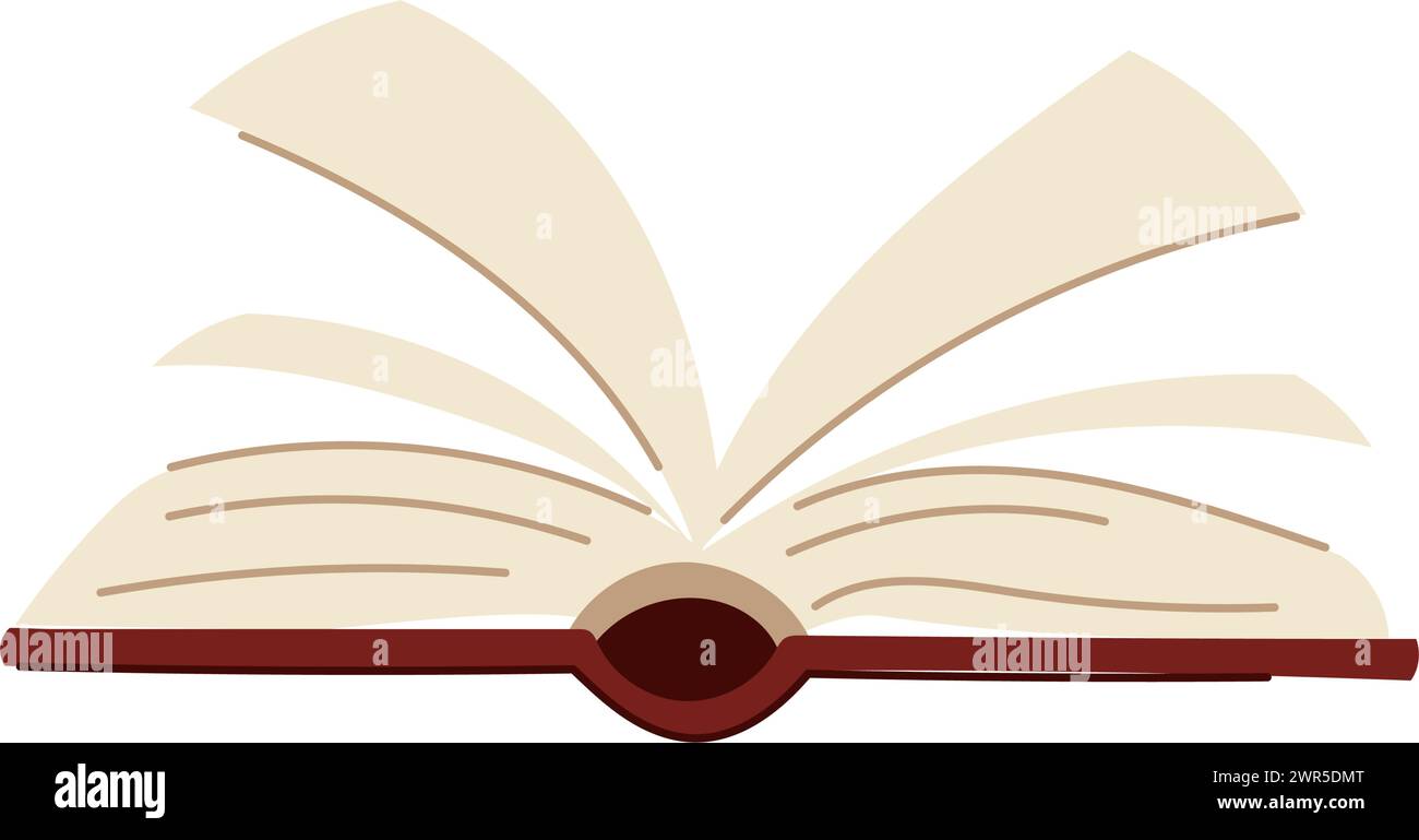 note book open cartoon vector illustration Stock Vector Image & Art - Alamy