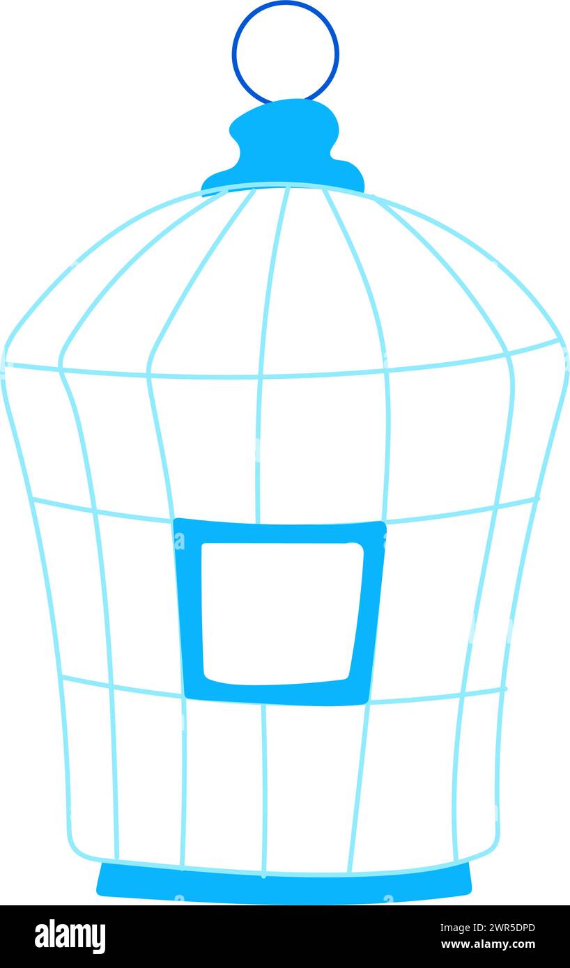 line bird cage cartoon vector illustration Stock Vector Image & Art - Alamy
