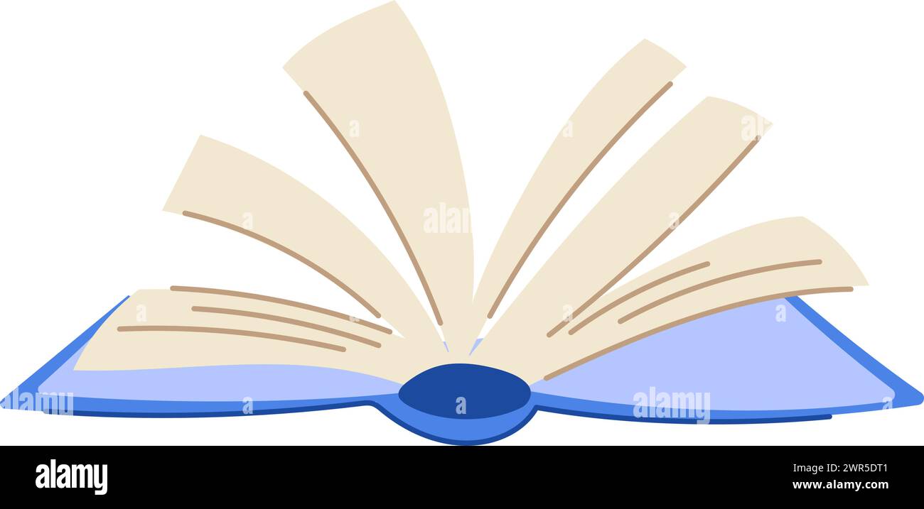 page book open cartoon vector illustration Stock Vector Image & Art - Alamy
