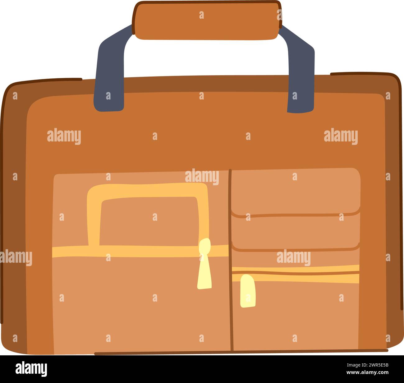 Man with brown satchel Stock Vector Images - Alamy