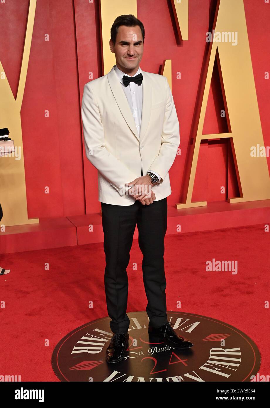 Beverly Hills, USA. 10th Mar, 2024. Roger Federer arriving to the ...