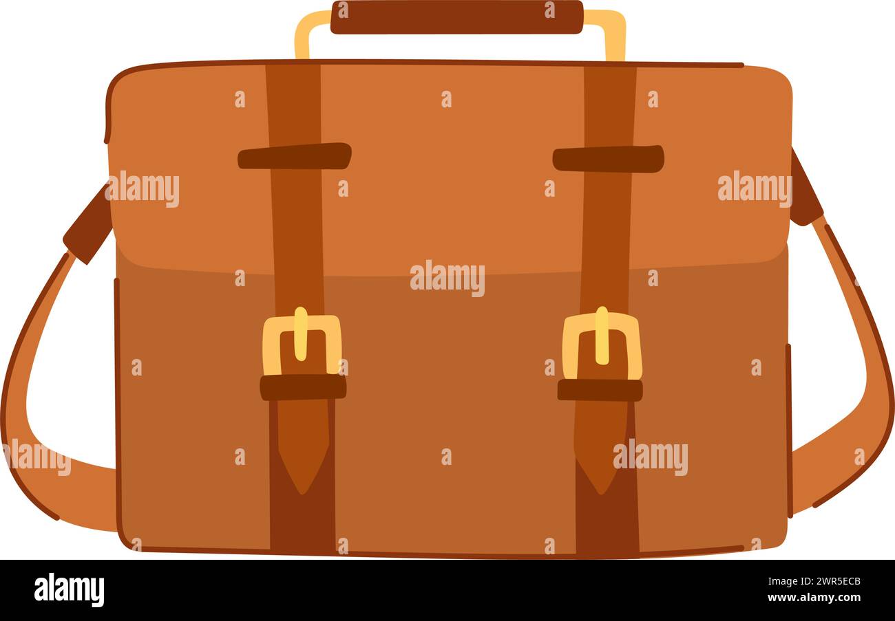 bag briefcase leather cartoon vector illustration Stock Vector Image & Art - Alamy