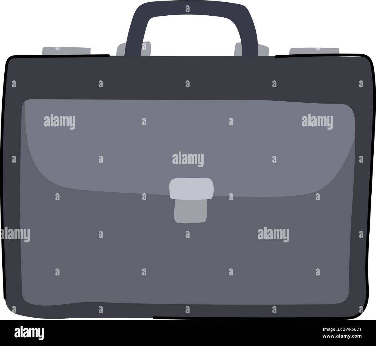 business briefcase leather cartoon vector illustration Stock Vector ...