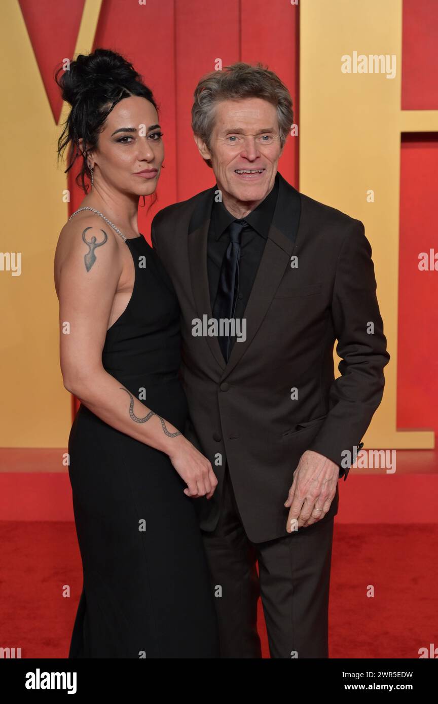Los Angeles, USA. 10th Mar, 2024. LOS ANGELES, USA. March 10, 2024: Willem Dafoe & Giada ...