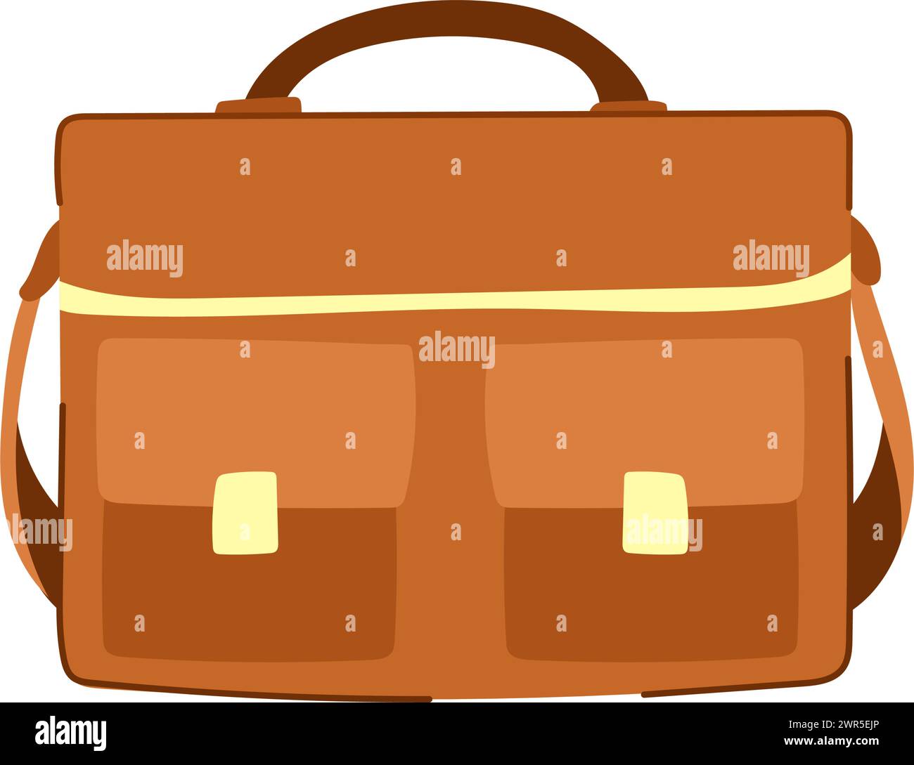 people briefcase leather cartoon vector illustration Stock Vector Image ...
