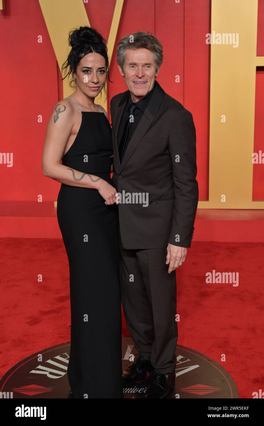 Los Angeles, USA. 10th Mar, 2024. LOS ANGELES, USA. March 10, 2024: Willem Dafoe & Giada ...