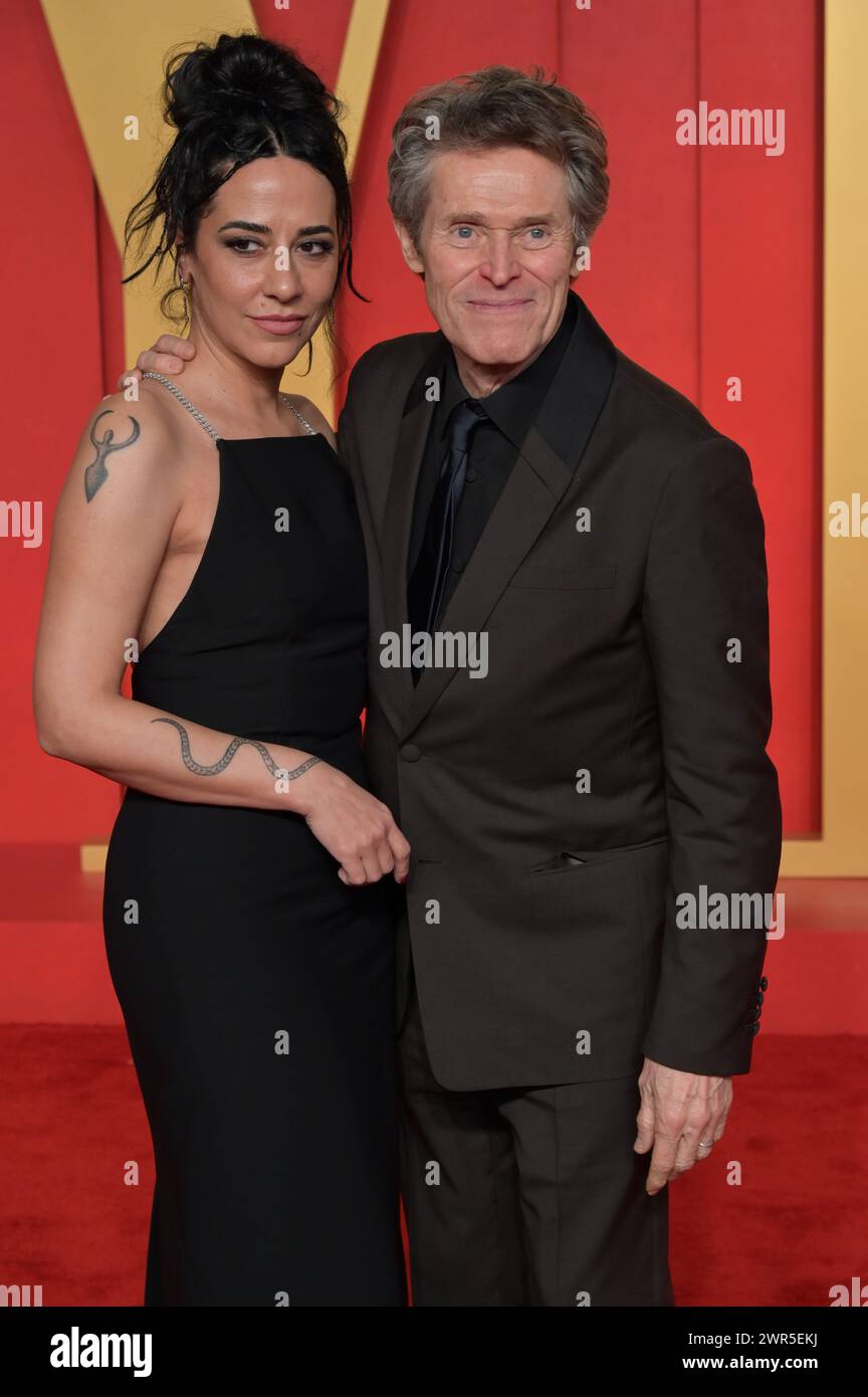 Los Angeles, USA. 10th Mar, 2024. LOS ANGELES, USA. March 10, 2024: Willem Dafoe & Giada ...