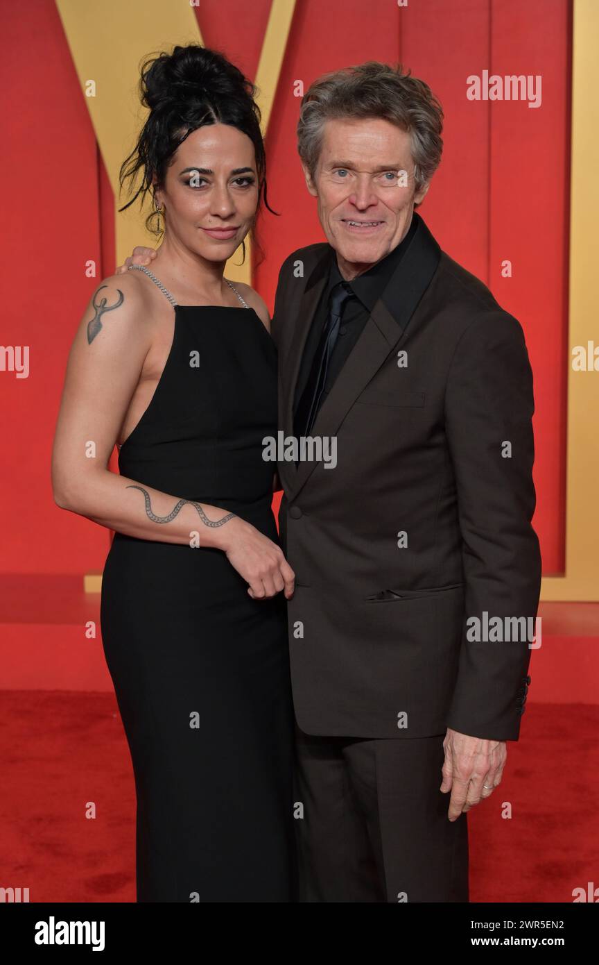 Los Angeles, USA. 10th Mar, 2024. LOS ANGELES, USA. March 10, 2024: Willem Dafoe & Giada ...