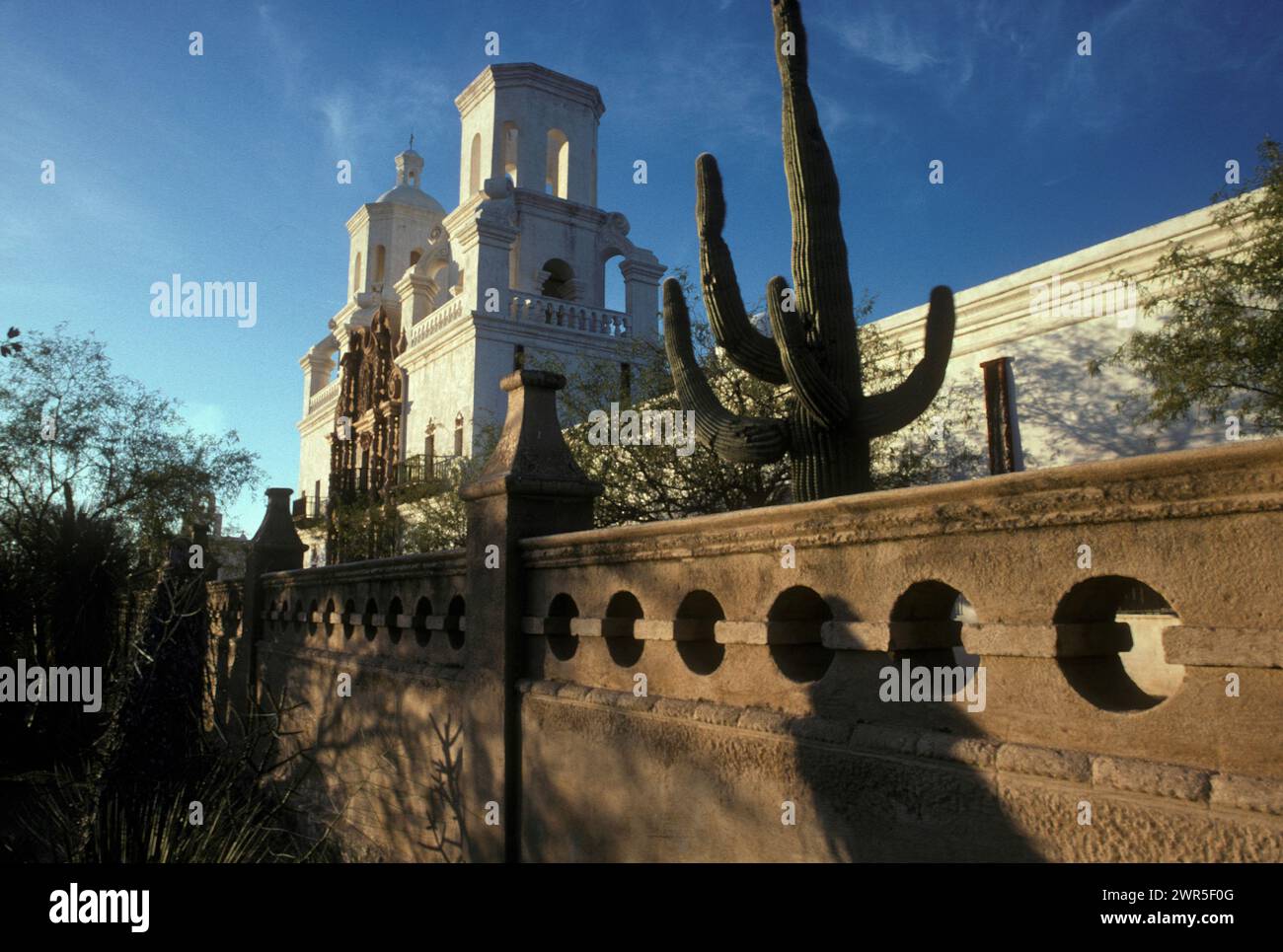 San Xavier Mission Stock Photo - Alamy