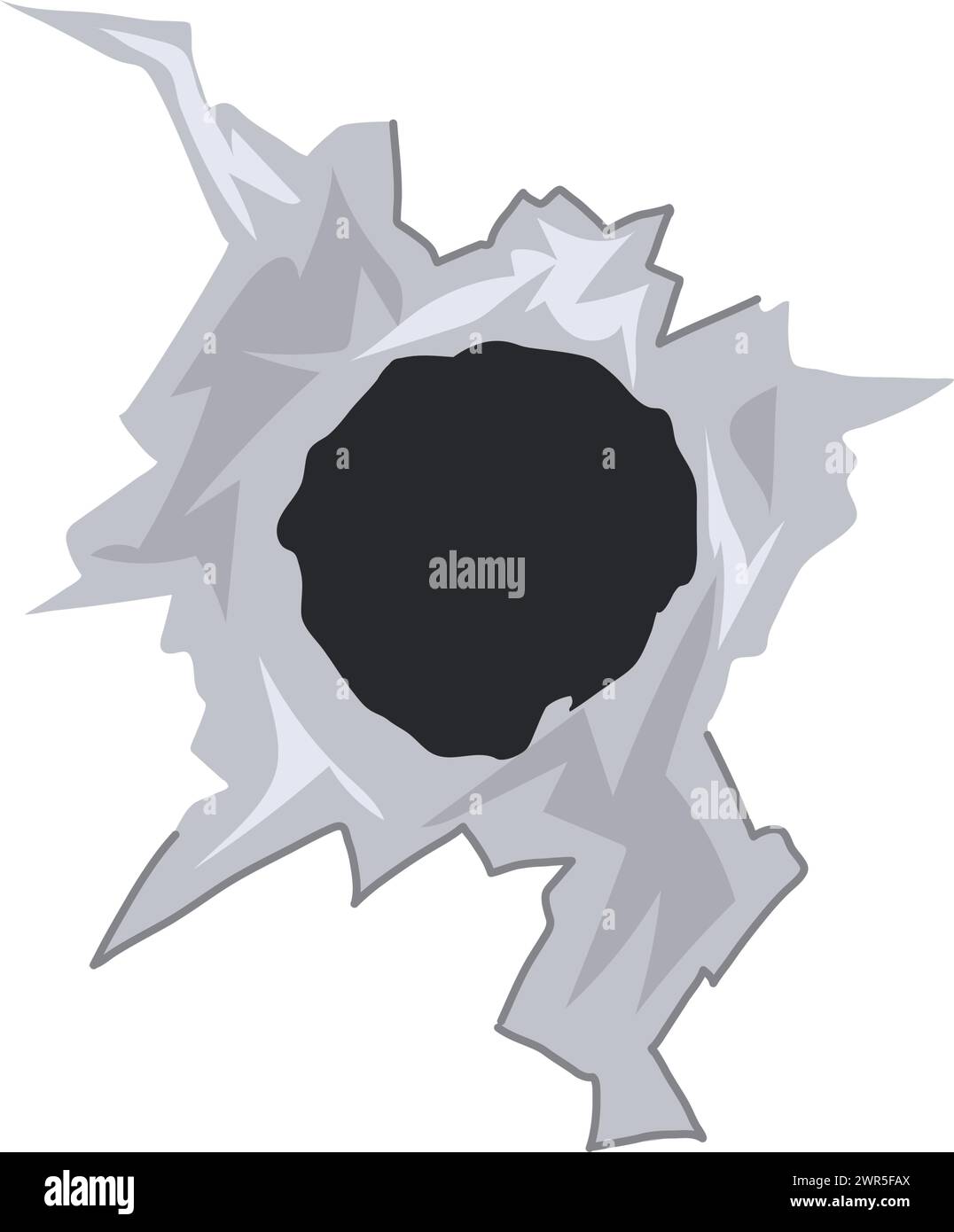 gun bullet hole cartoon vector illustration Stock Vector Image & Art ...