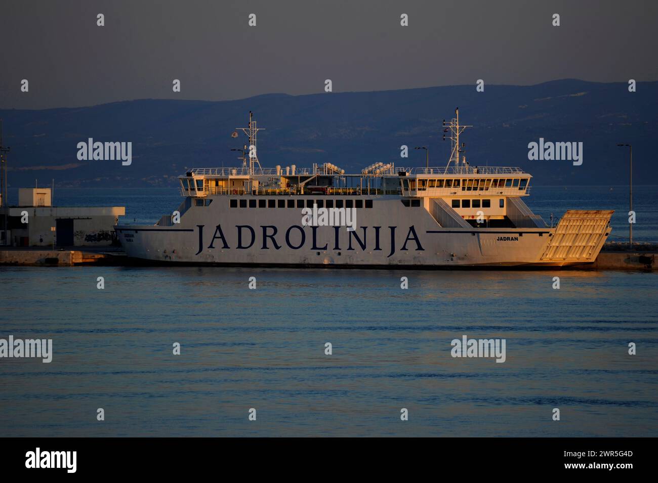Jadrolinija Ferry boat anchored in Split Croatia Dalmatia Stock Photo - Alamy