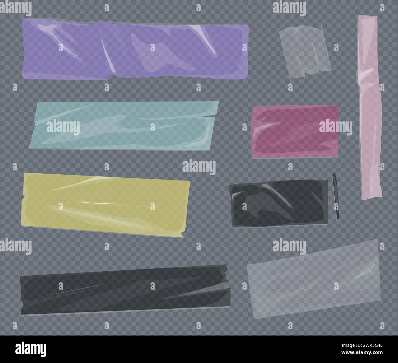 Clear tape strip Stock Vector Images - Alamy