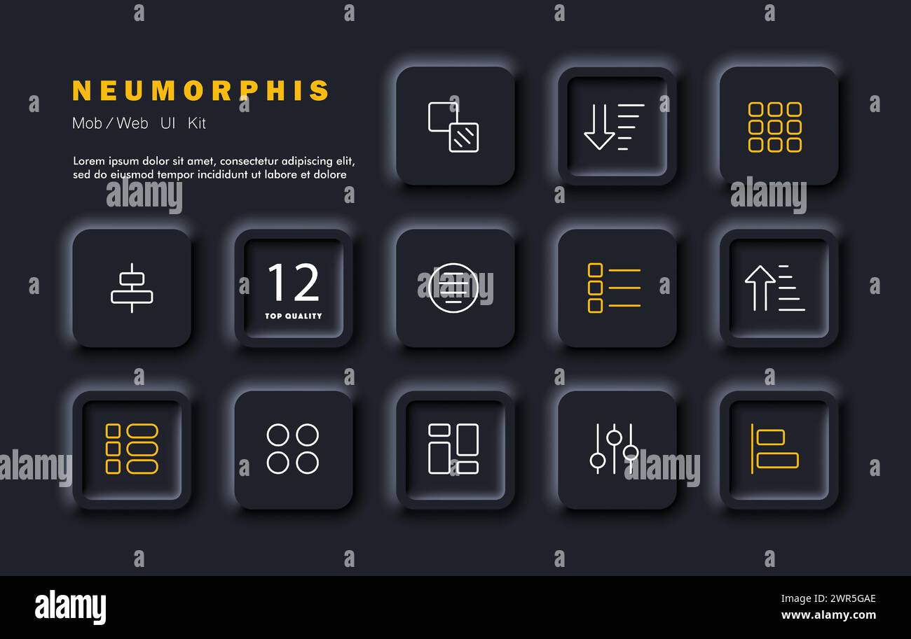 Tile set icon. Tiles, up arrow, down arrow, graphs, two points, one of ...