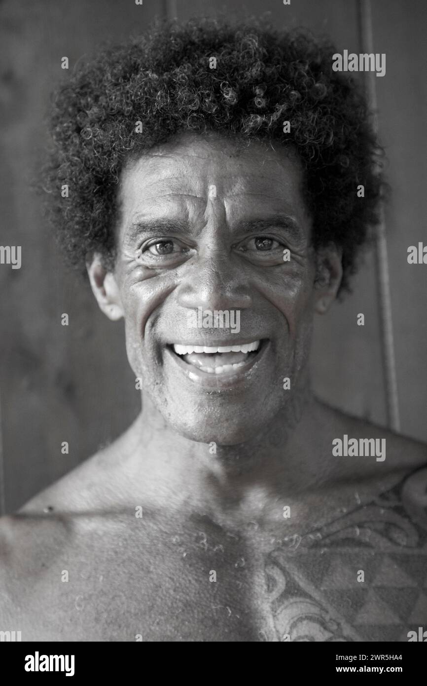 Hawaiian surfer's portrait Stock Photo - Alamy