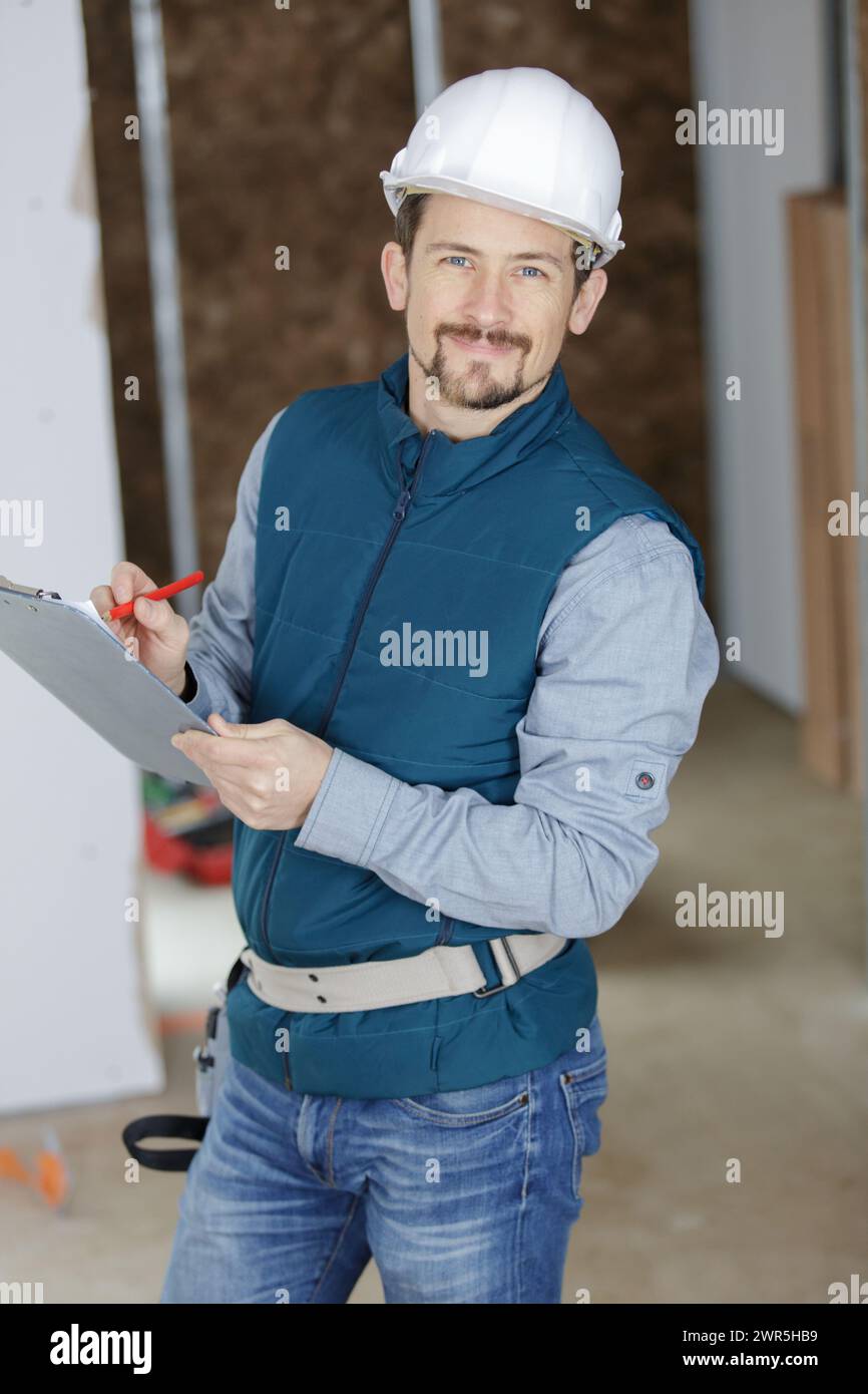 Professional engineer reviewing project hi-res stock photography and images - Alamy