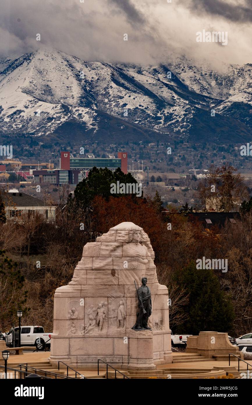Mormon Battalion Monument Salt Lake City Stock Photo - Alamy