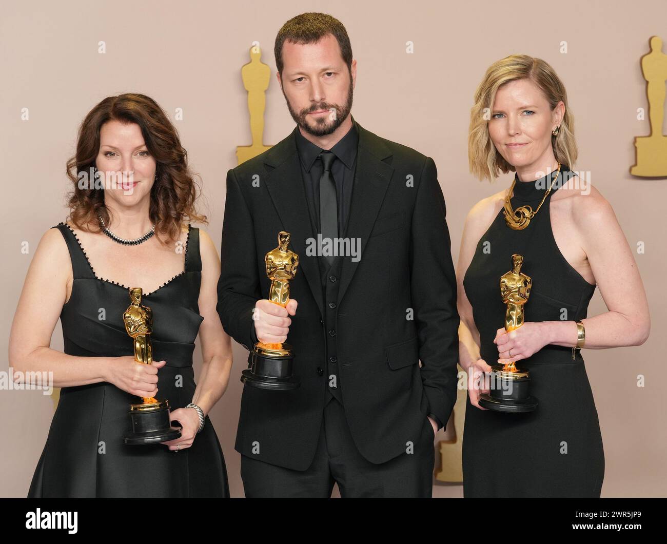 Los Angeles, USA. 10th Mar, 2024. (L-R) Raney Aronson-Rath, Mstyslav ...