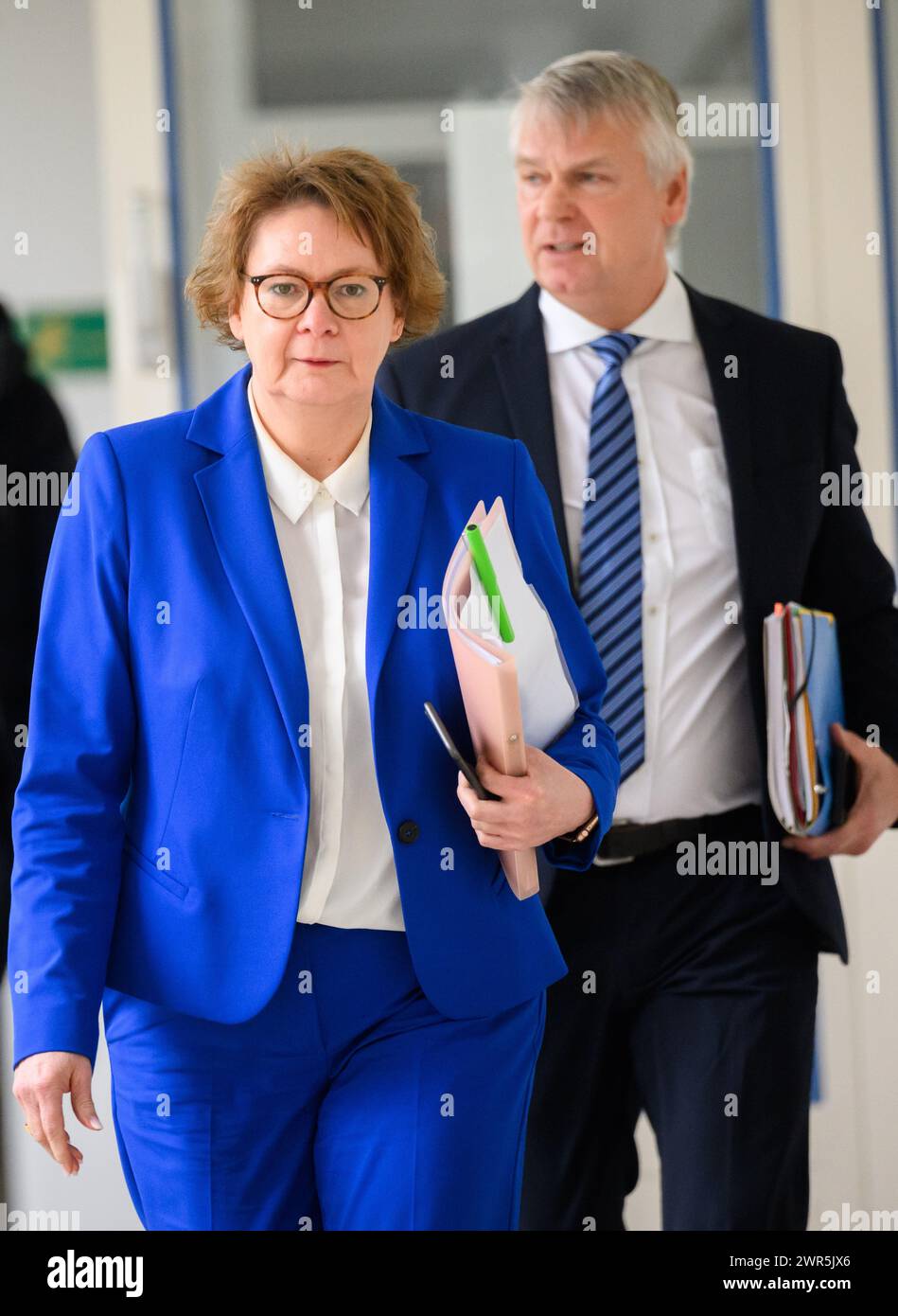 Hanover, Germany. 11th Mar, 2024. Daniela Behrens (SPD), Minister of ...