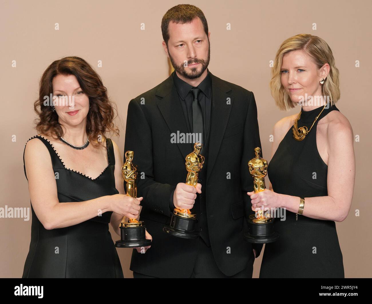 Los Angeles, USA. 10th Mar, 2024. (L-R) Raney Aronson-Rath, Mstyslav ...