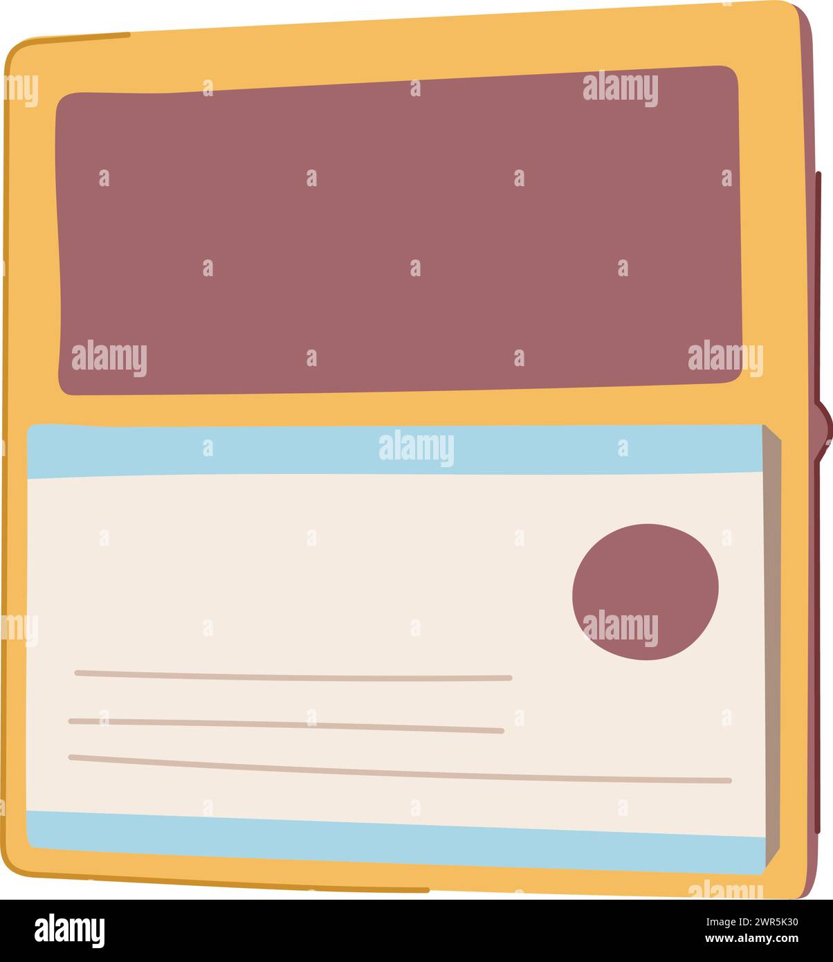 money checkbook cartoon vector illustration Stock Vector Image & Art ...