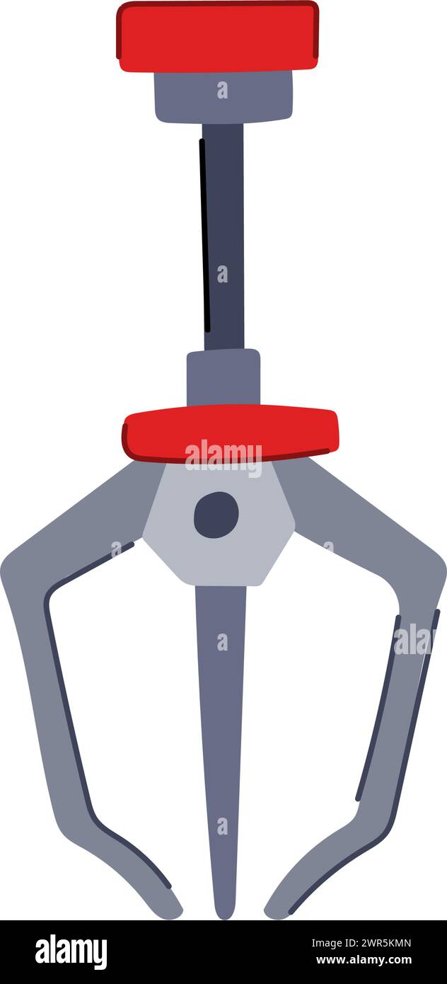 gripper claw machine cartoon vector illustration Stock Vector Image ...