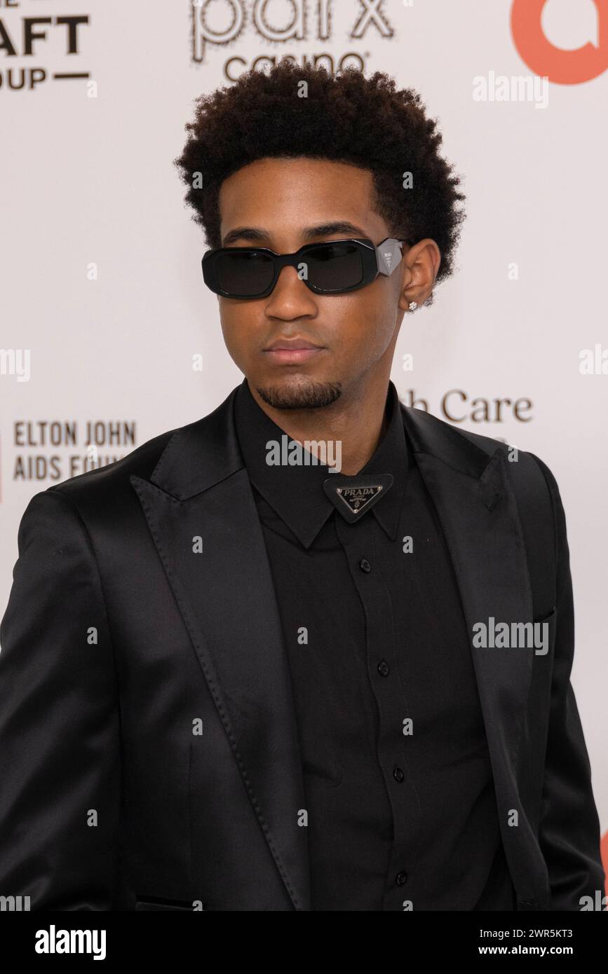 Denim Braxton arrives at the 32nd Annual Elton John AIDS a Academy ...
