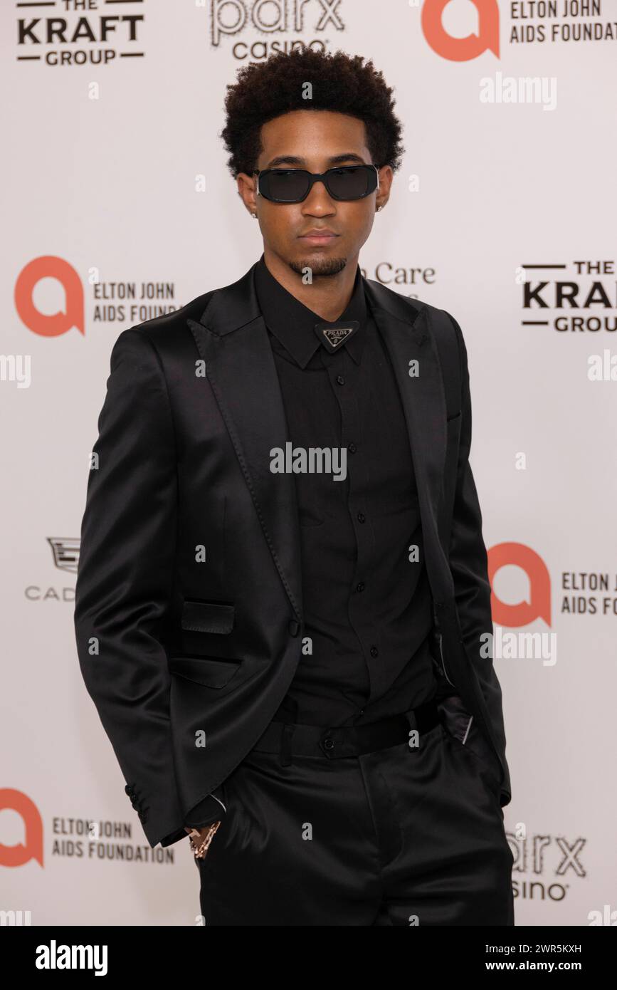 Denim Braxton arrives at the 32nd Annual Elton John AIDS a Academy ...