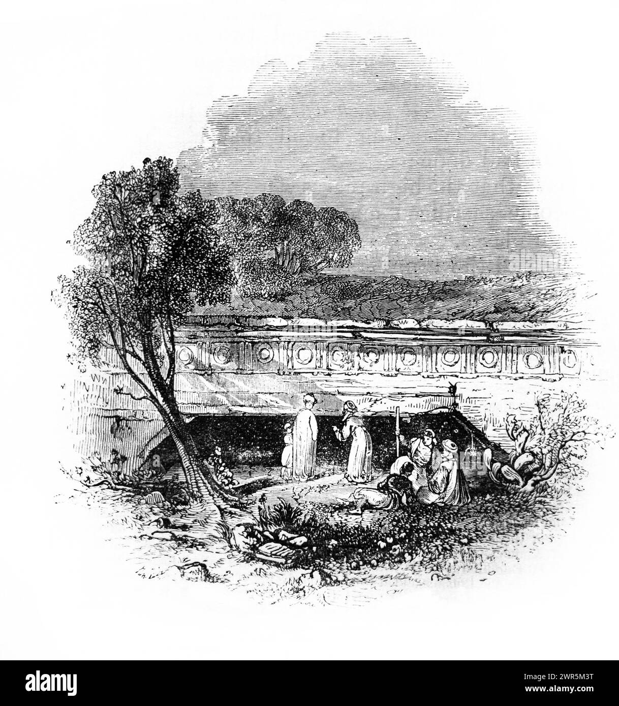 Illustration of Sepulchre of the Kings (Helena's Tomb) Funerary Complex ...