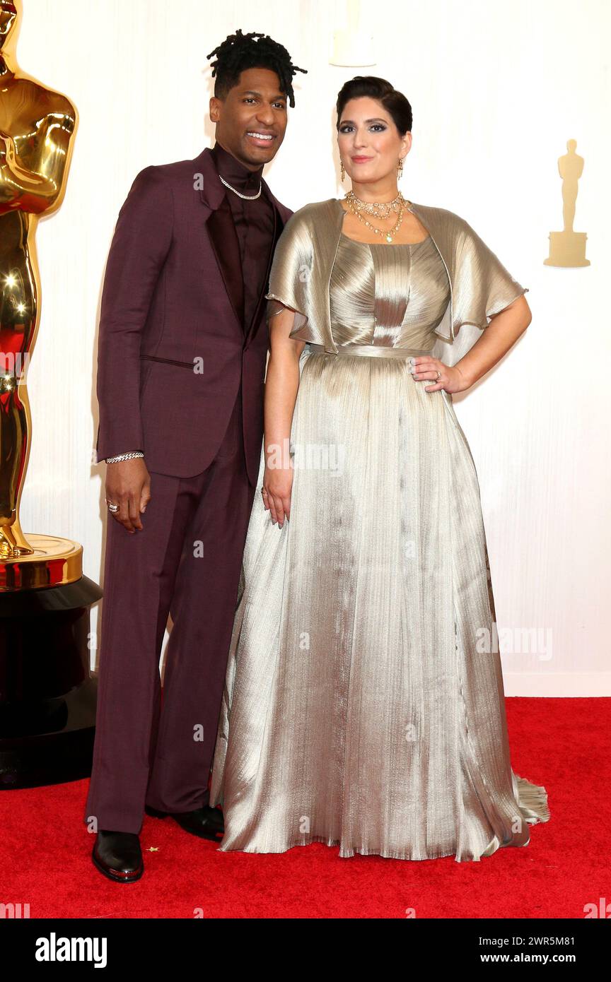 Jon Batiste mit Ehefrau Suleika Jaouad bei der Oscar Verleihung 2024 ...