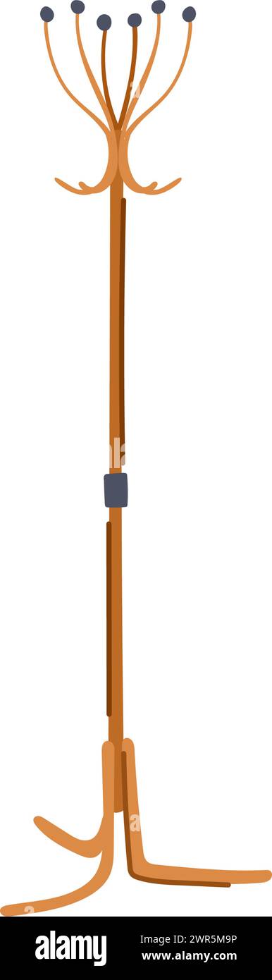wall coat rack cartoon vector illustration Stock Vector Image & Art - Alamy
