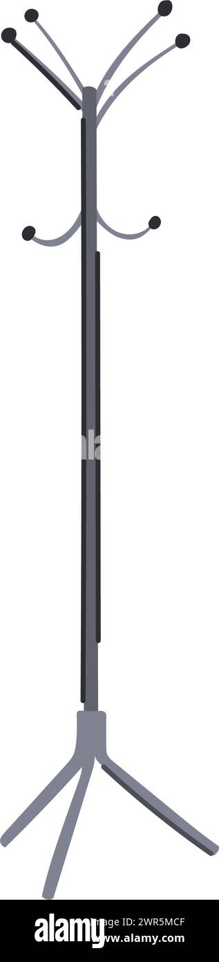 clohanger coat rack cartoon vector illustration Stock Vector Image ...