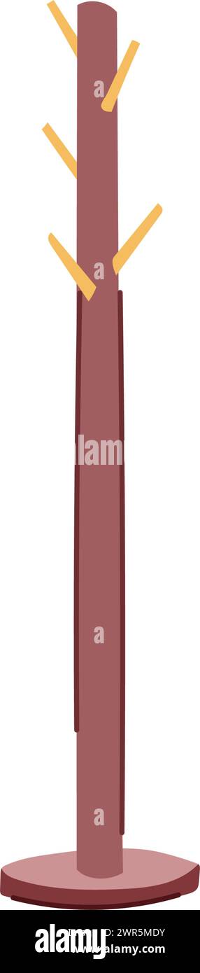 autumn coat rack cartoon vector illustration Stock Vector Image & Art ...