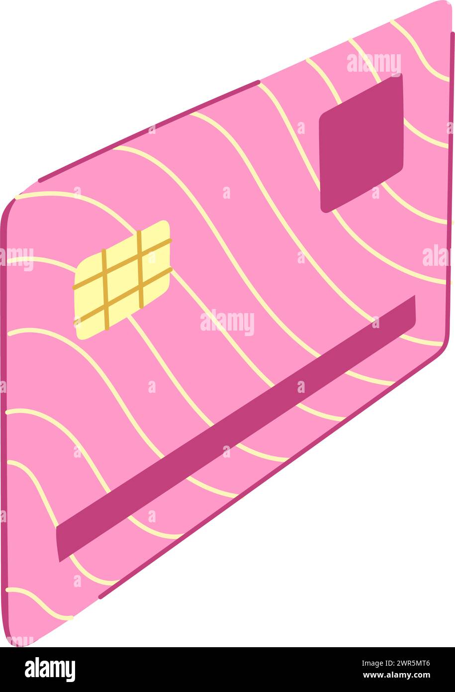 bank credit card cartoon vector illustration Stock Vector Image & Art ...