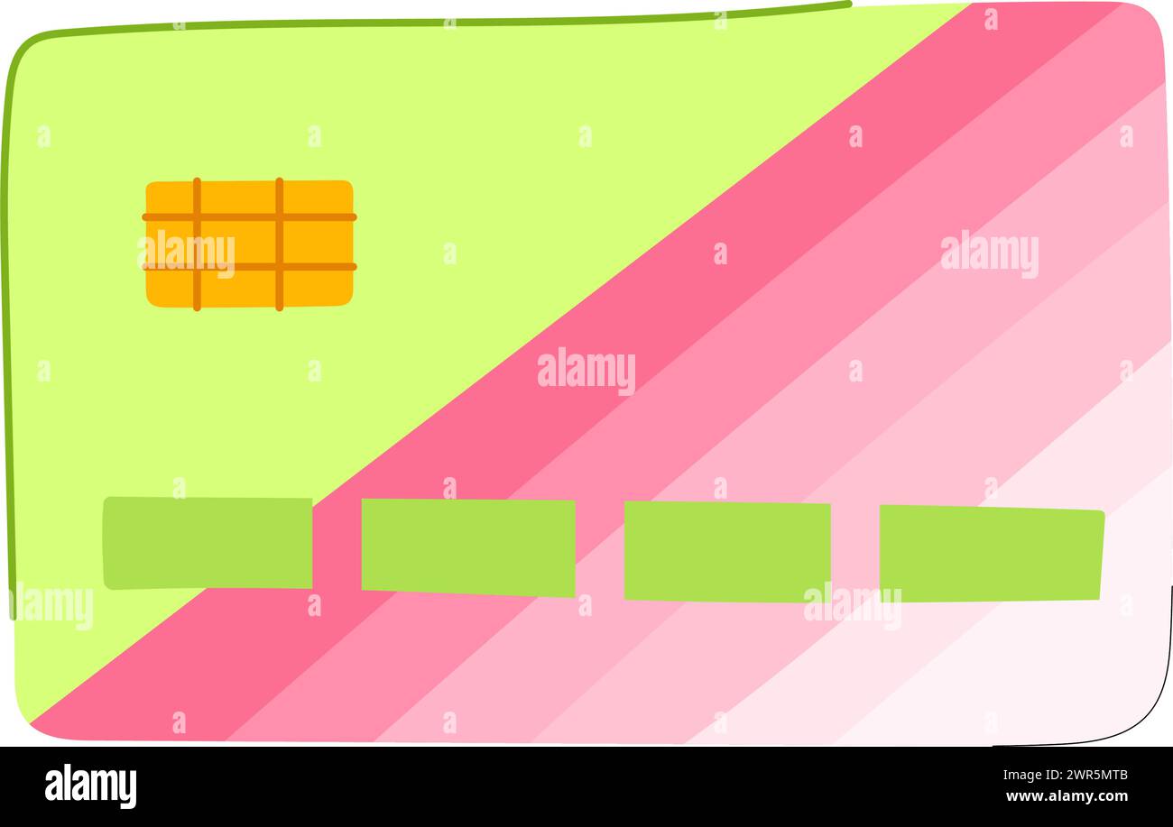 hold credit card cartoon vector illustration Stock Vector Image & Art ...