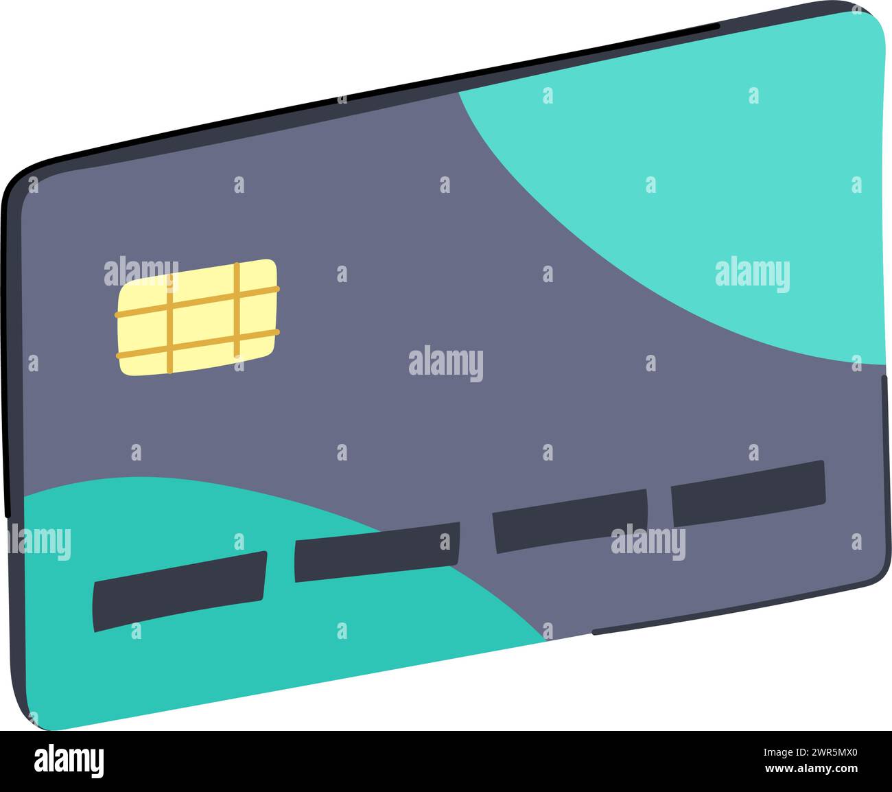 price credit card cartoon vector illustration Stock Vector Image & Art ...