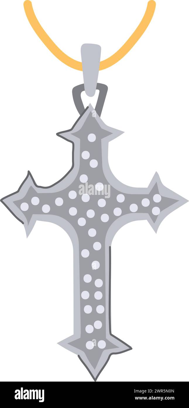 easter cross christian cartoon vector illustration Stock Vector Image ...