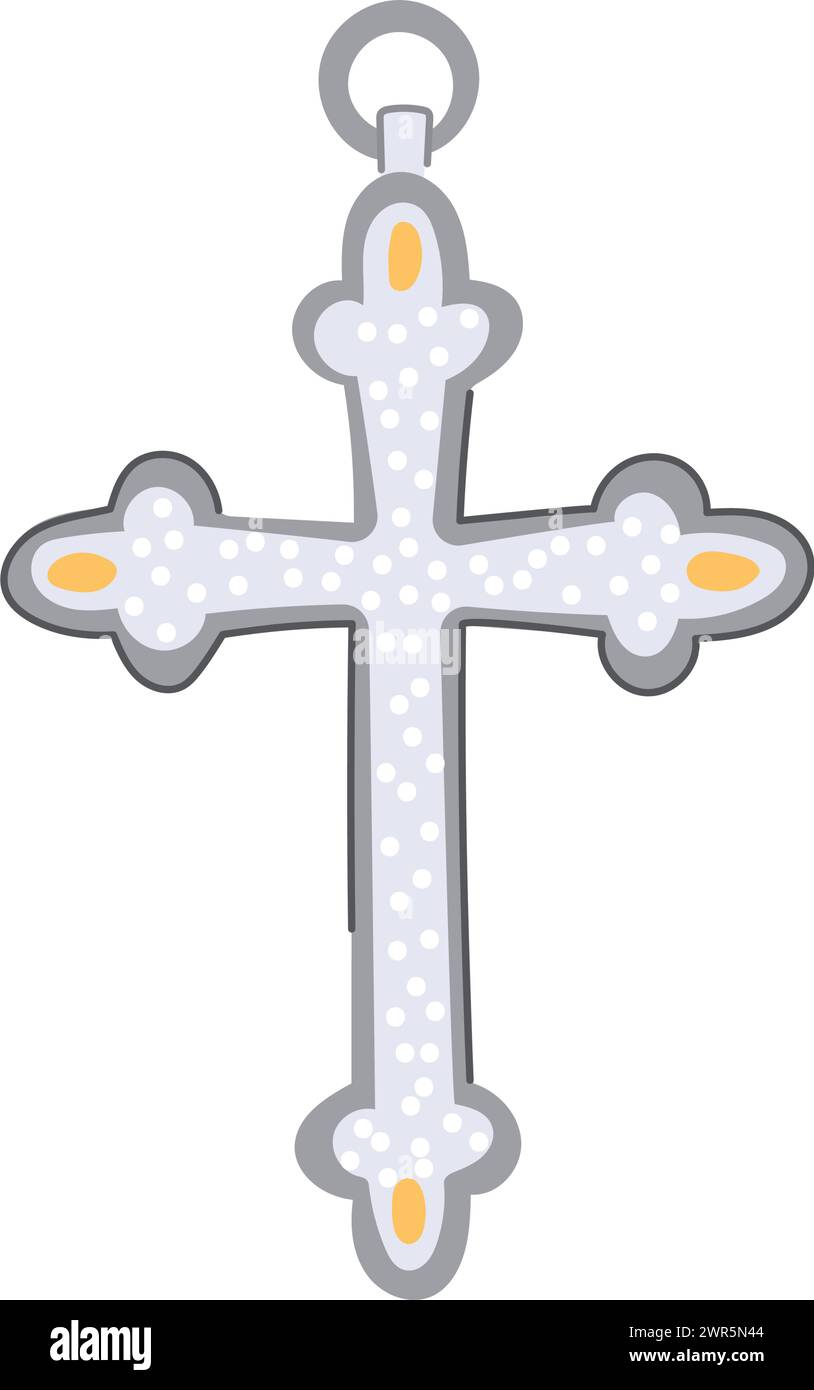 jesus cross christian cartoon vector illustration Stock Vector Image ...