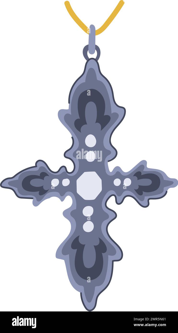 sunrise cross christian cartoon vector illustration Stock Vector Image ...