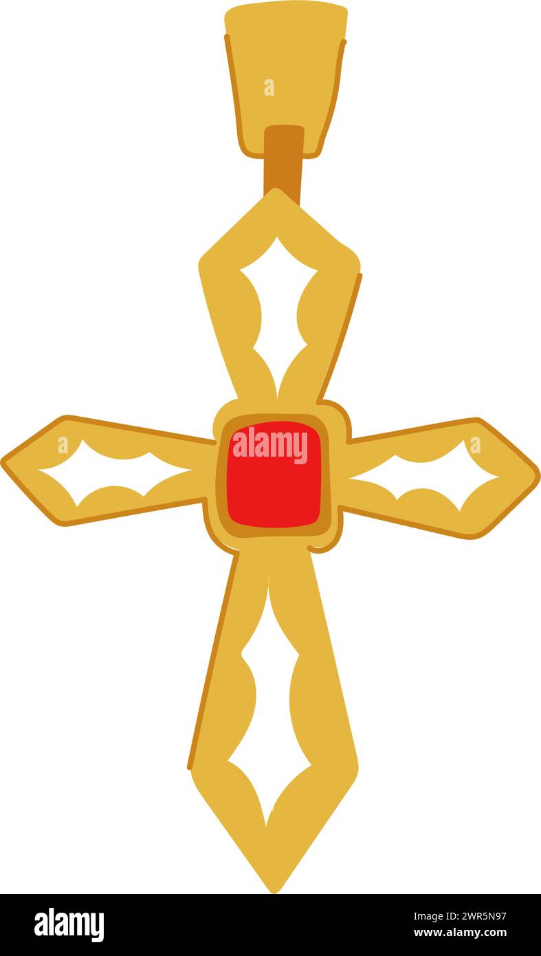 bible cross christian cartoon vector illustration Stock Vector Image ...