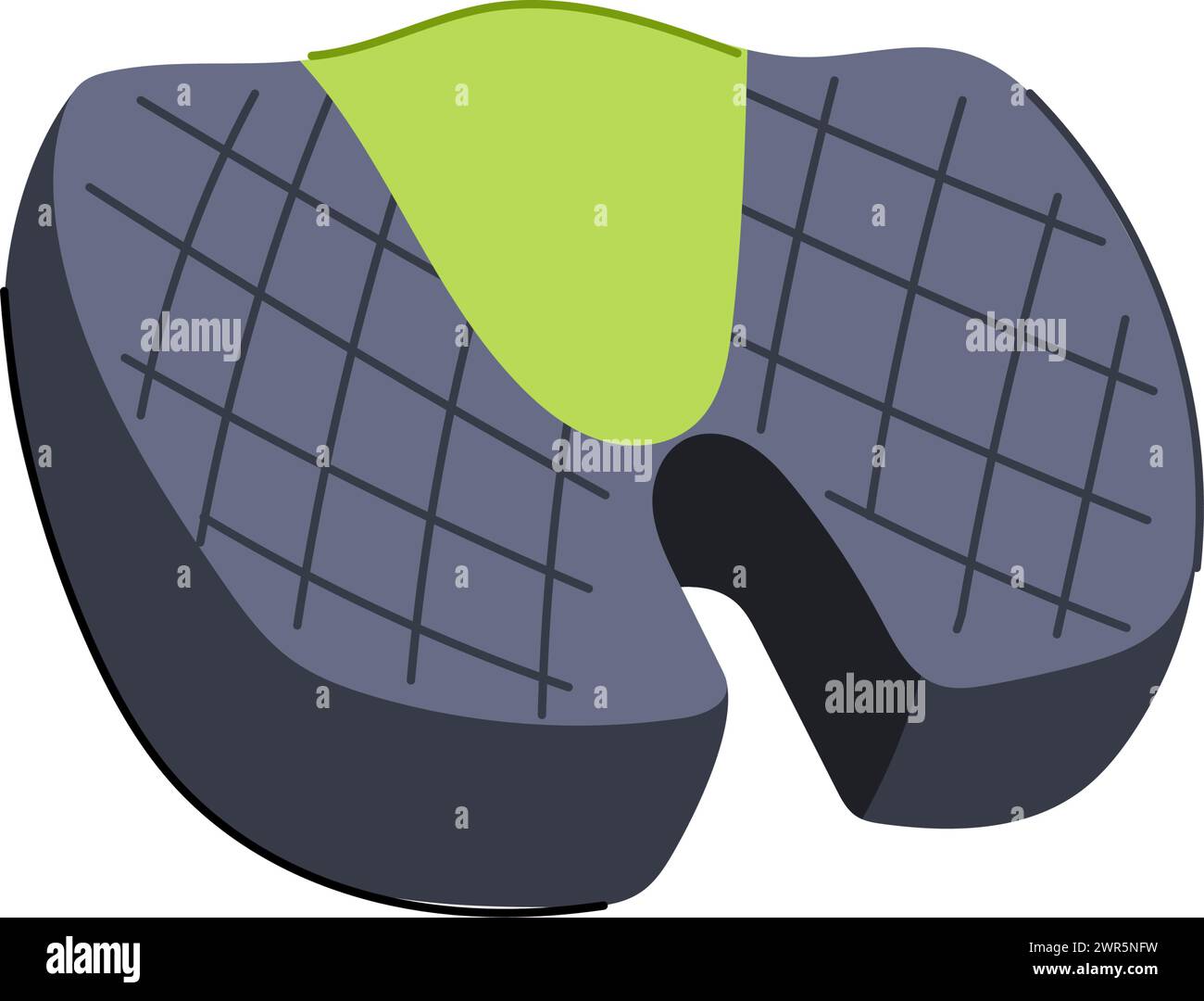 pillow desk chair cushion cartoon vector illustration Stock Vector ...