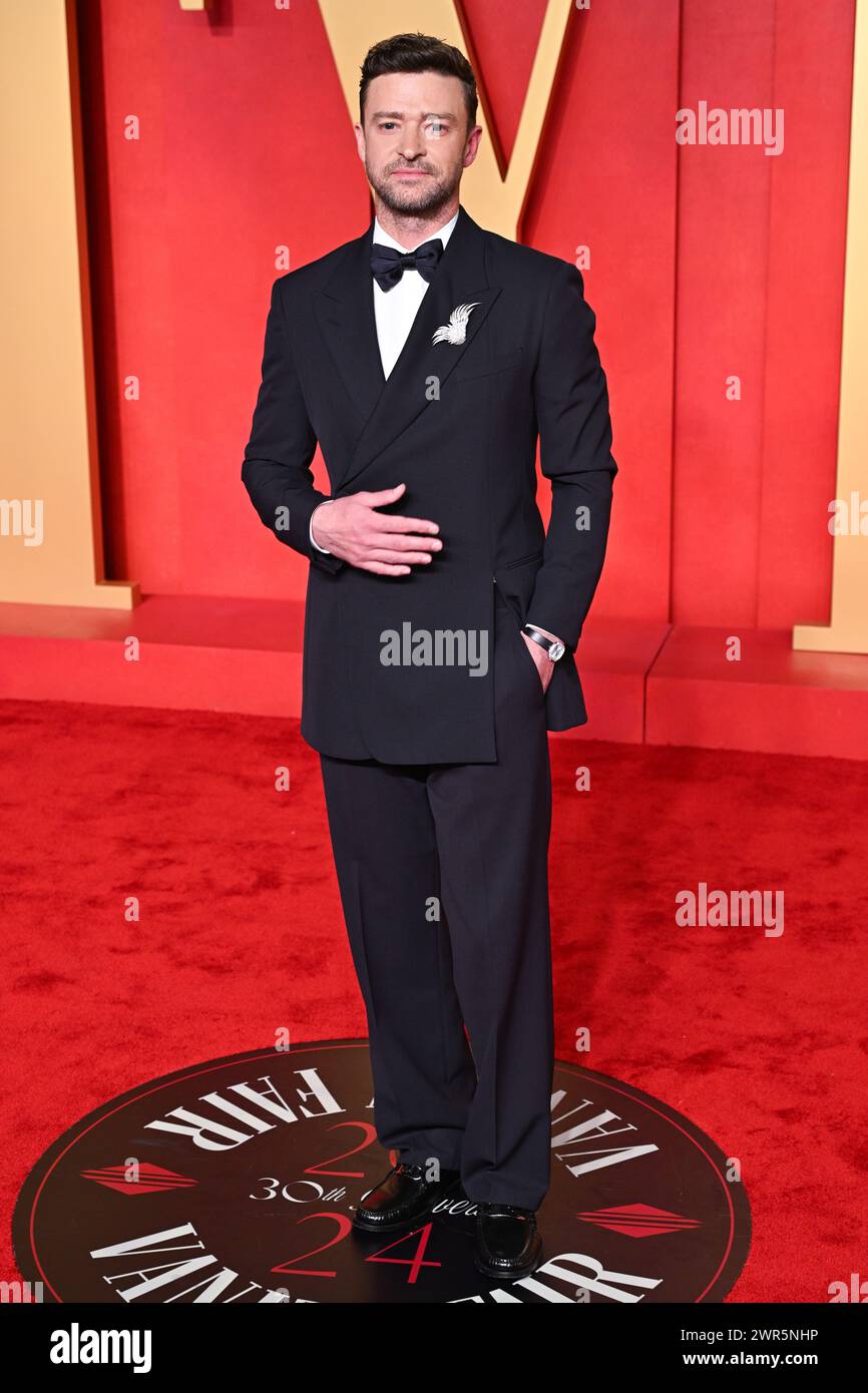 Los Angeles, USA. March 10th, 2024. Justin Timberlake arriving at the ...