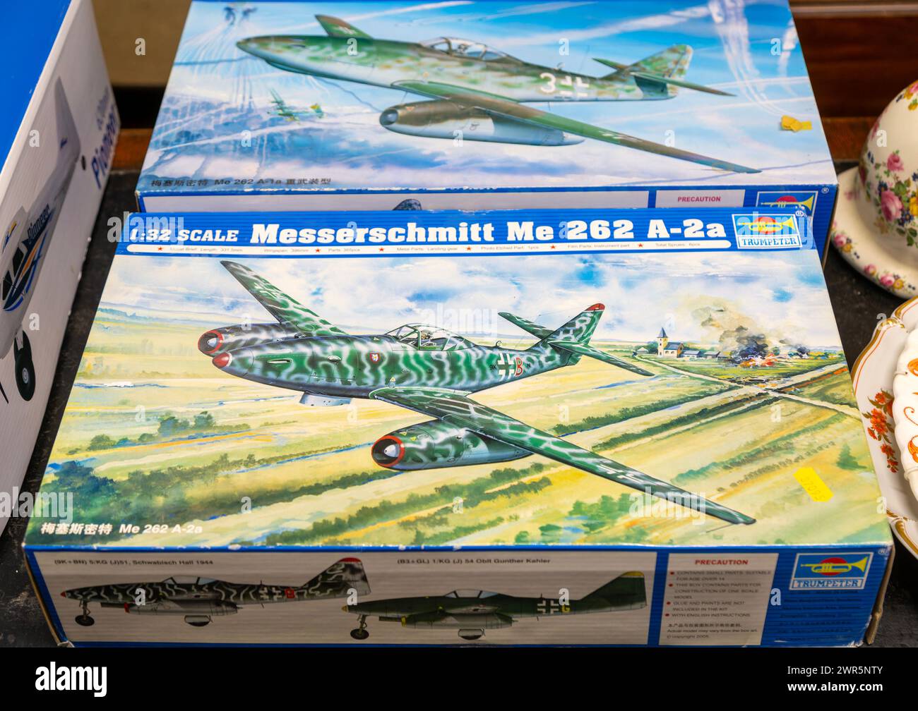 Boxed Trumpeter model kit aeroplanes, Messerschmitt Me 262 A-21 Stock ...