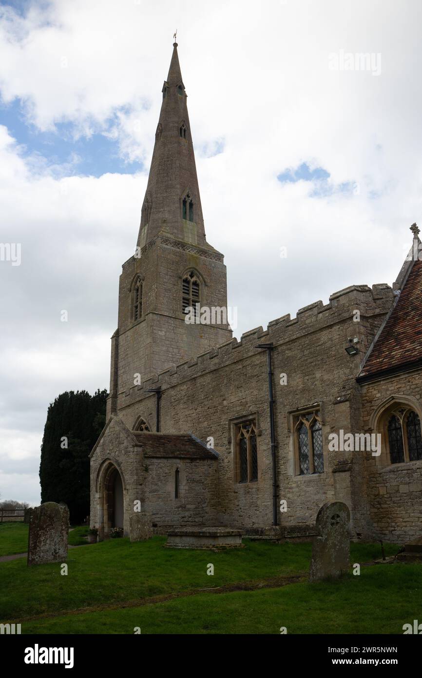 All Saints Church, Brington, Cambridgeshire, England, UK Stock Photo ...