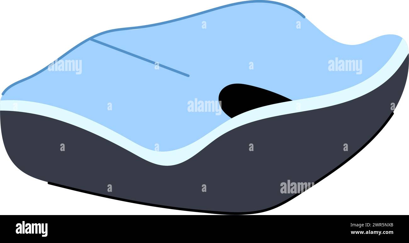 drive desk chair cushion cartoon vector illustration Stock Vector Image ...