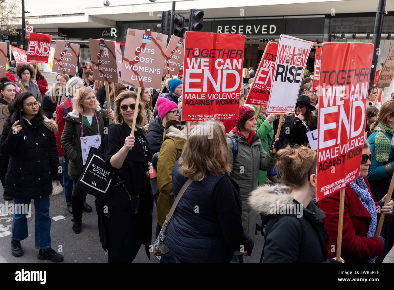 Million Women Rise 2024 organised march against male violence on ...