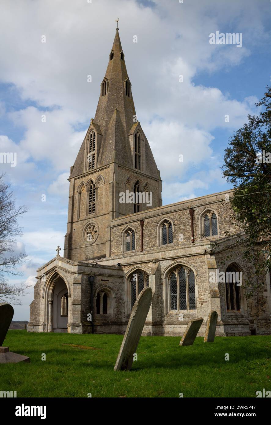 All Saints Church, Buckworth, Cambridgeshire, England, UK Stock Photo ...