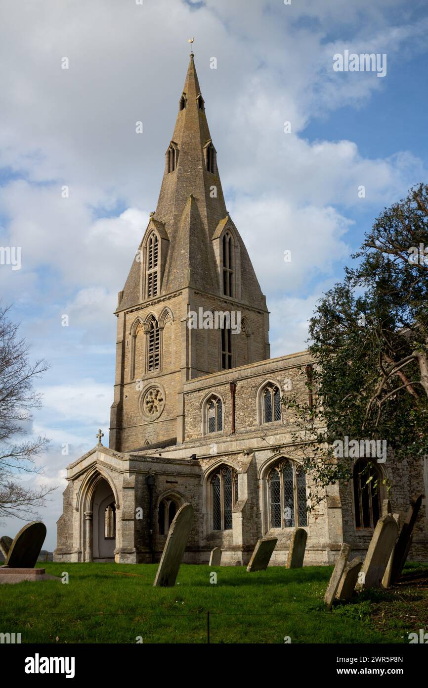 All Saints Church, Buckworth, Cambridgeshire, England, UK Stock Photo ...