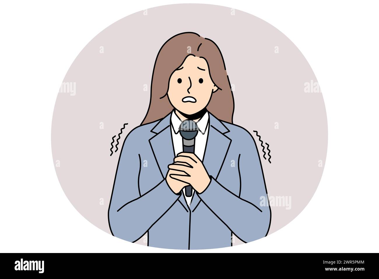 Fear giving public speech Cut Out Stock Images & Pictures - Alamy